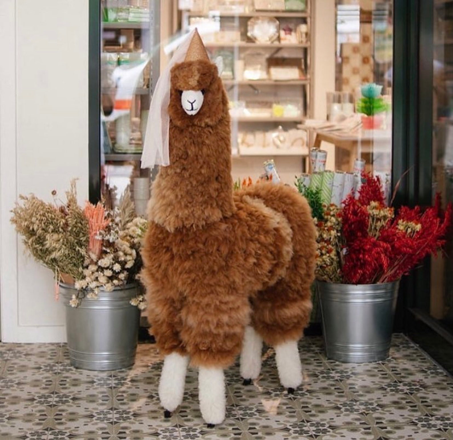 Big Alpaca Fur Toy Handmade Alpaca Big Stuffed Animal - Etsy