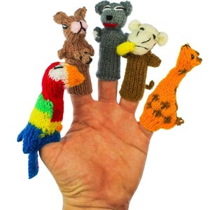 Handknitted Finger Puppets Peruvian NEW, Wholesale Knit Finger Puppets ...