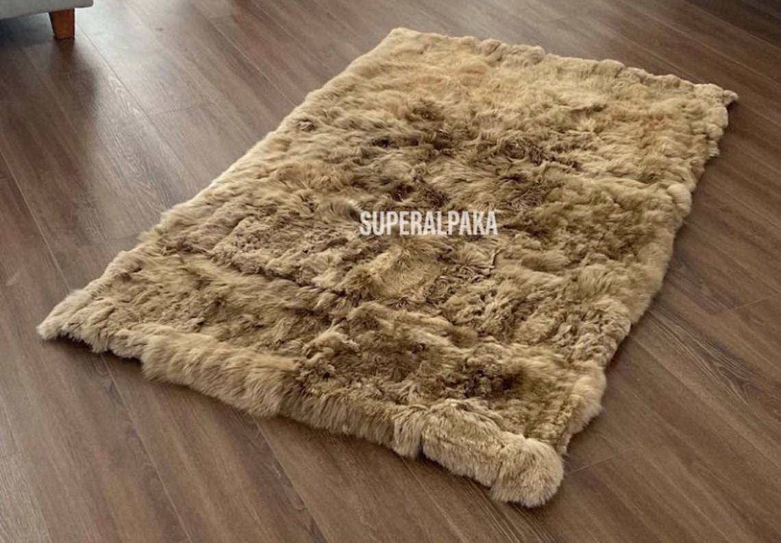 Customize Your Alpaca Rug Handmade in Peru Alpaca Real Fur - Etsy