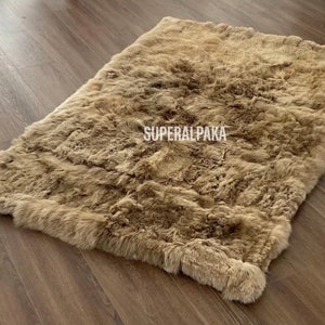 Customize Your Alpaca Rug Handmade in Peru, Alpaca Real Fur Rug Carpet ...