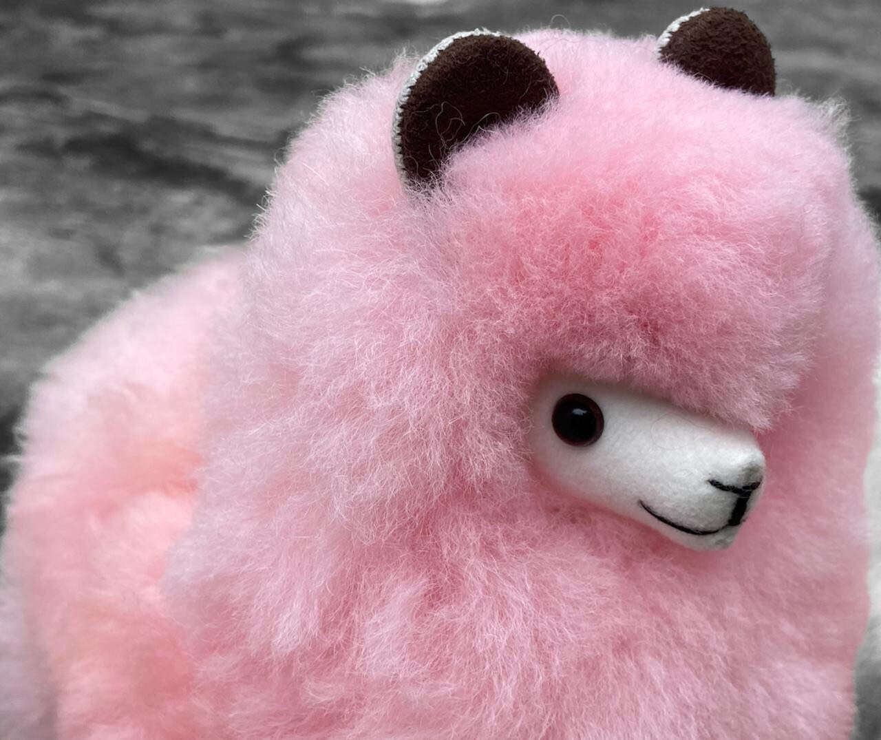 Pink Alpaca Fur Toy Handmade Extremely Soft / Alpaca - Etsy
