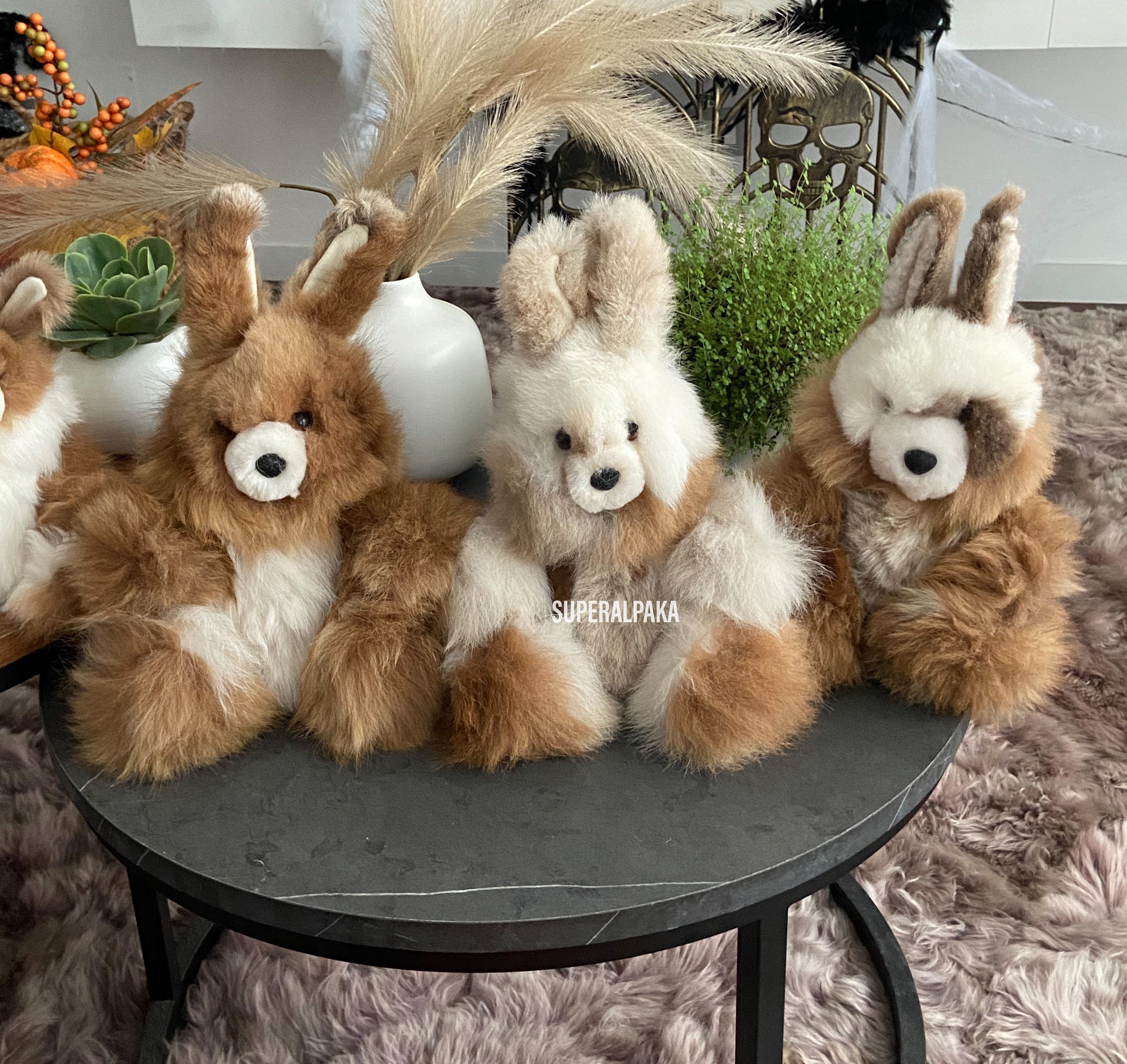 Rabbit Fur Toy Made From 100% Alpaca Fur Extremely Soft / - Etsy