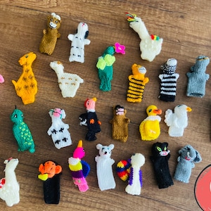 Handknitted Finger Puppets Peruvian NEW, Wholesale Knit Finger Puppets ...