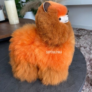 Orange Alpaca Fur Toy Handmade Extremely Soft / Alpaca - Etsy