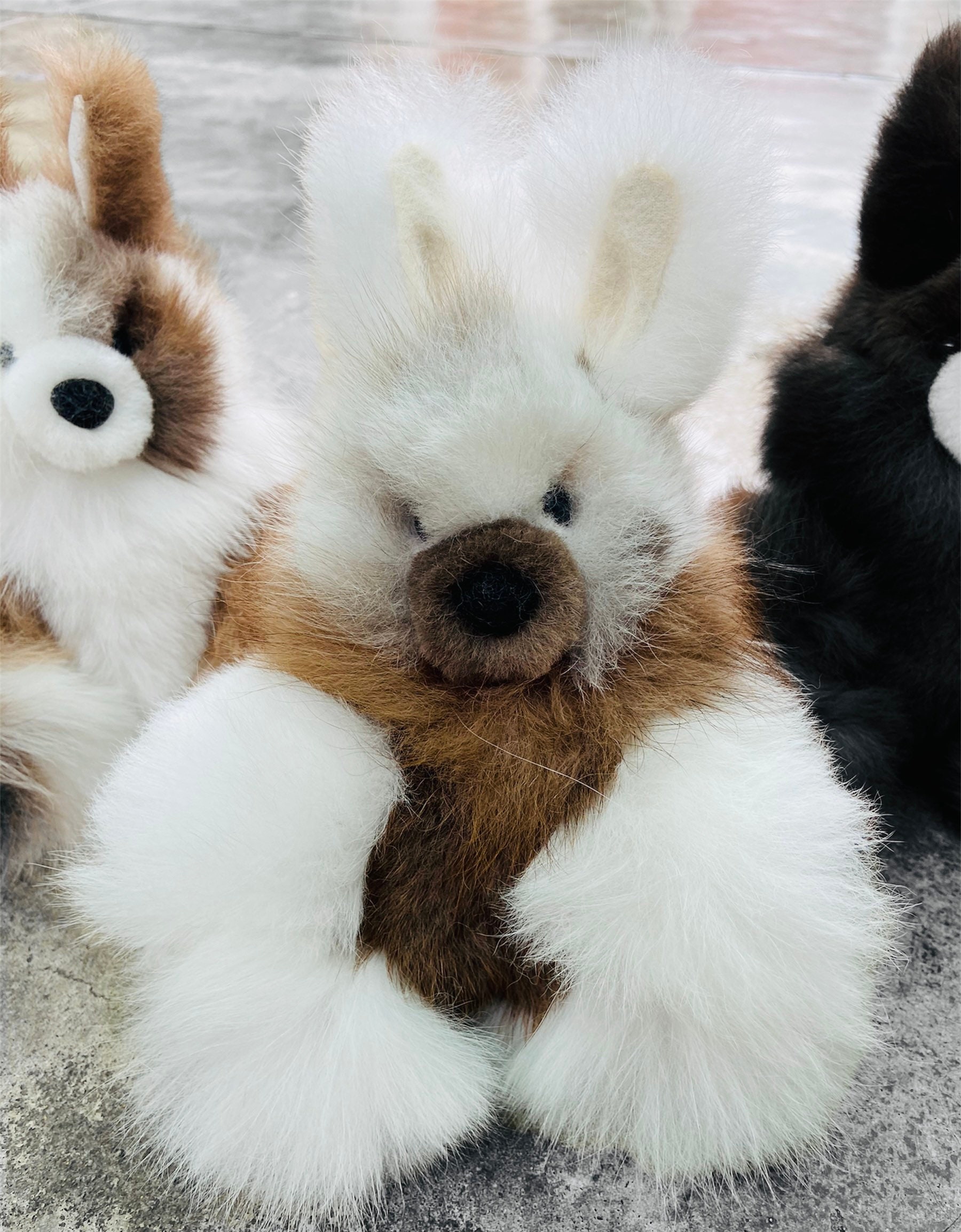 Rabbit fur toy Made From 100% Alpaca Fur extremely soft / - Etsy Polska
