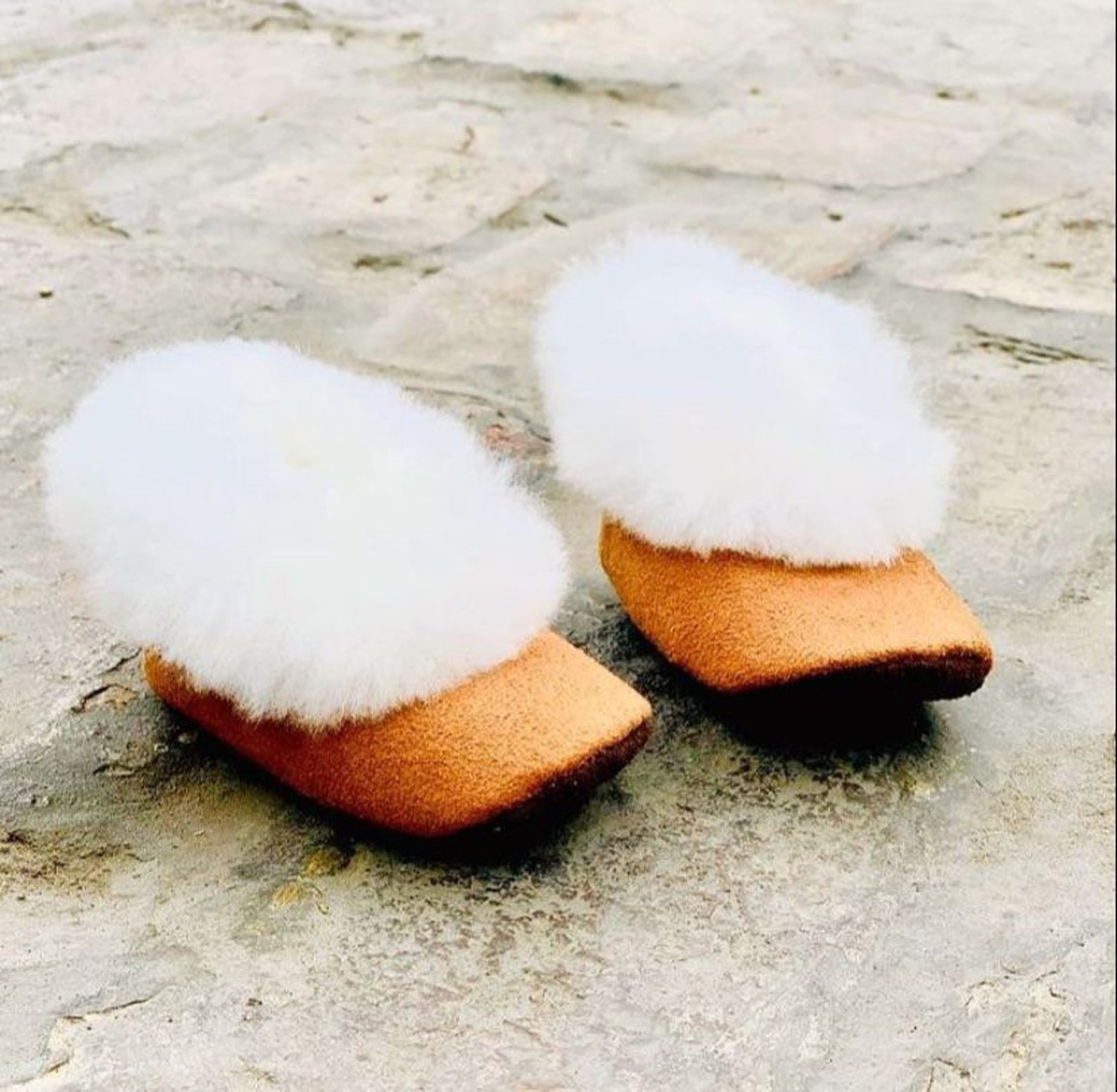 Alpaca fur slippers unisex alpaca slippers from Peru | Etsy