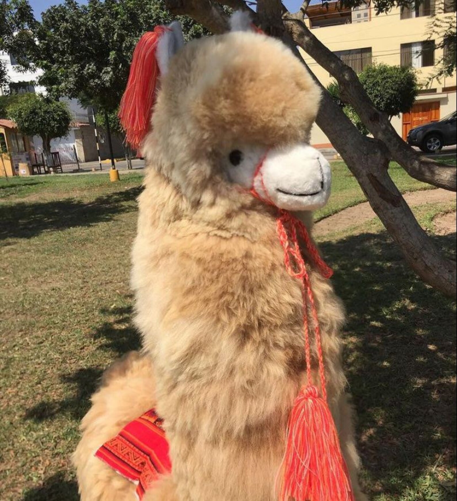 Big Alpaca fur toy Handmade Alpaca big stuffed Animal | Etsy