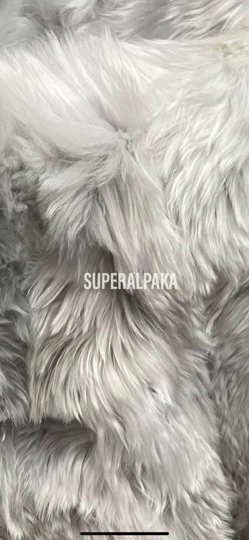Alpaca Fur Throw Light Silver Color Handmade in Peru Alpaca - Etsy