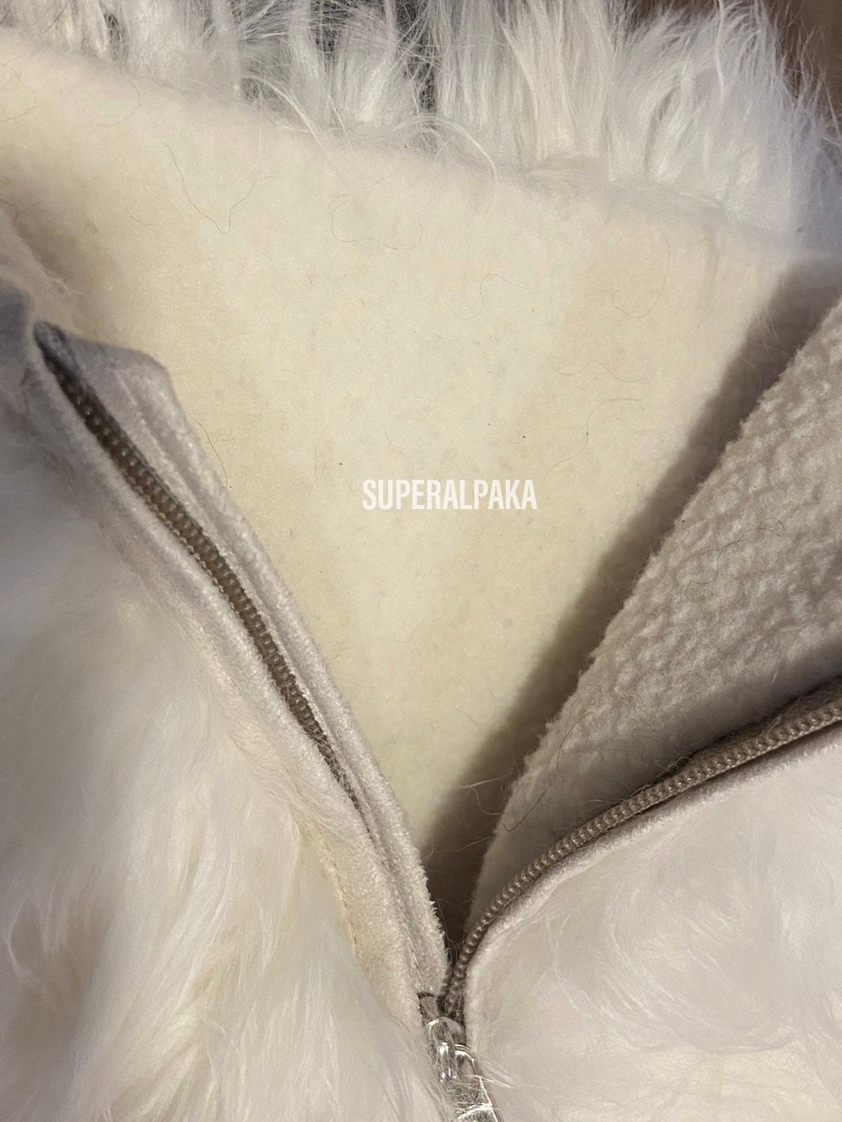 White Indoor Alpaca Fur Boots/slippers Rubber Sole Alpaca - Etsy