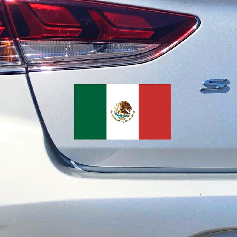 Mexico Flag Decal - Waterproof Mexico Sticker for Your Car, Truck ...