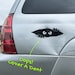 Shredder the Peeking Monster Bumper Sticker Black, Peel and Stick Vinyl ...