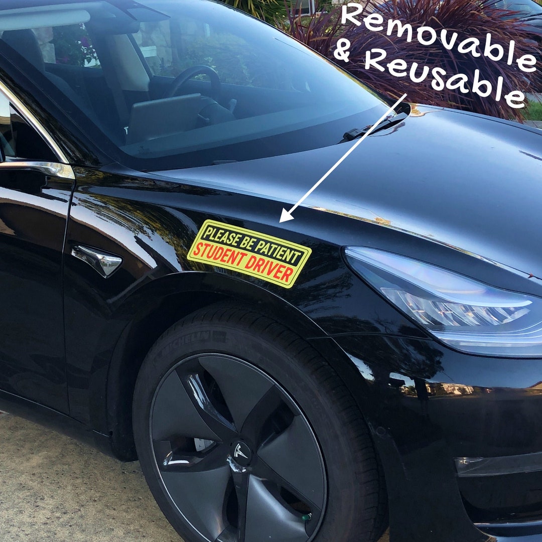 Xlarge Student Driver Car Magnet Big, Bold, Bright New Driver Magnet ...