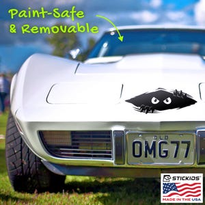 Shredder the Peeking Monster Bumper Sticker - Black, Peel and Stick ...