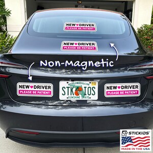 New Driver Stickers (non-magnetic) - Paint-safe, Removable New Driver ...