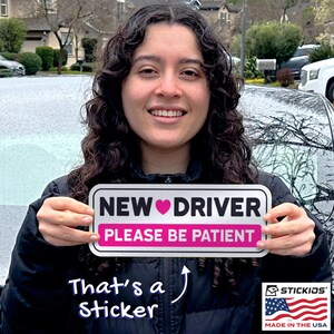 New Driver Stickers (non-magnetic) - Paint-safe, Removable New Driver ...