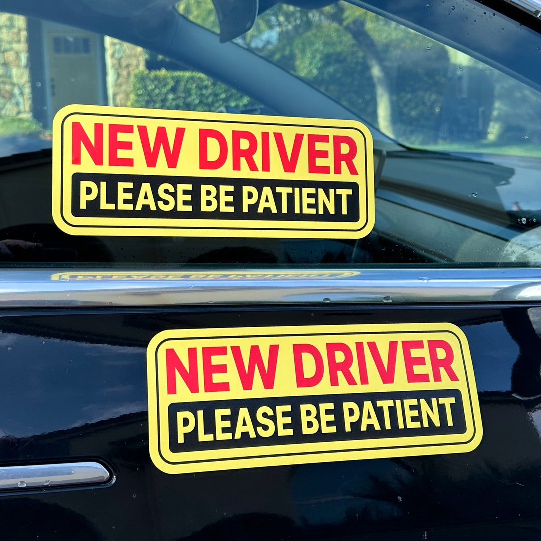 New Driver Stickers (non-magnetic) - Paint-safe, Removable New Driver ...