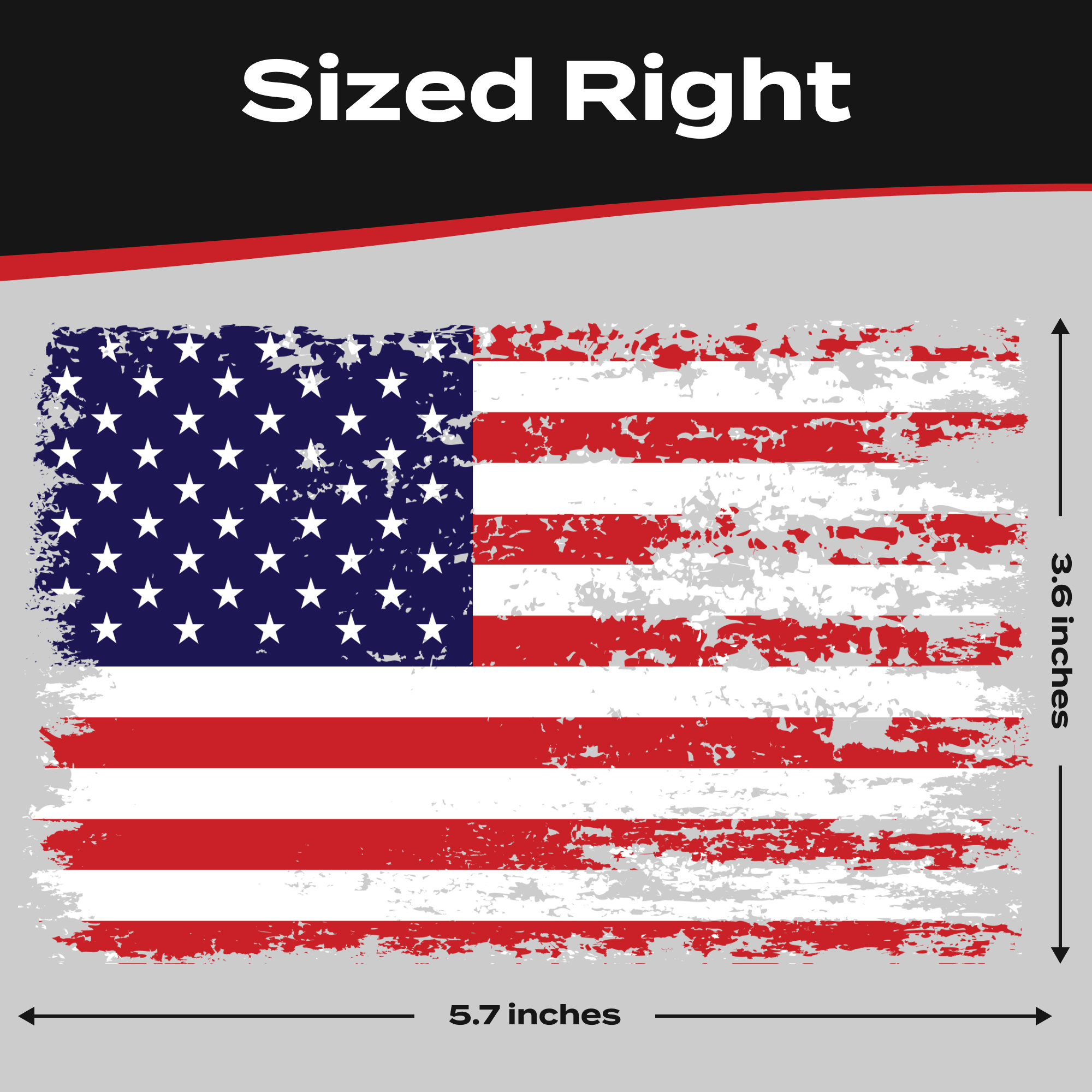 American Flag Decal USA Distressed Flag Vinyl Sticker for - Etsy