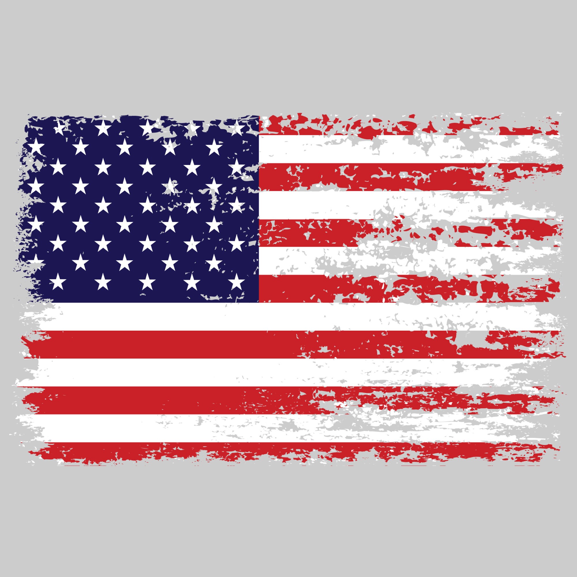 American Flag Decal - USA Distressed Flag Vinyl Sticker for Your Car ...