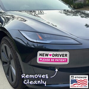 New Driver Stickers (non-magnetic) - Paint-safe, Removable New Driver ...