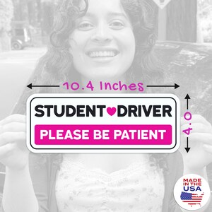 Student Driver Stickers (non-magnetic) - Paint-safe, Removable Student ...
