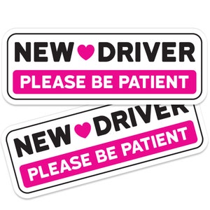 New Driver Stickers non-magnetic Paint-safe, Removable New Driver ...