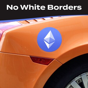 Ethereum Sticker - Ethereum Logo Vinyl Bumper Sticker for Your Car ...