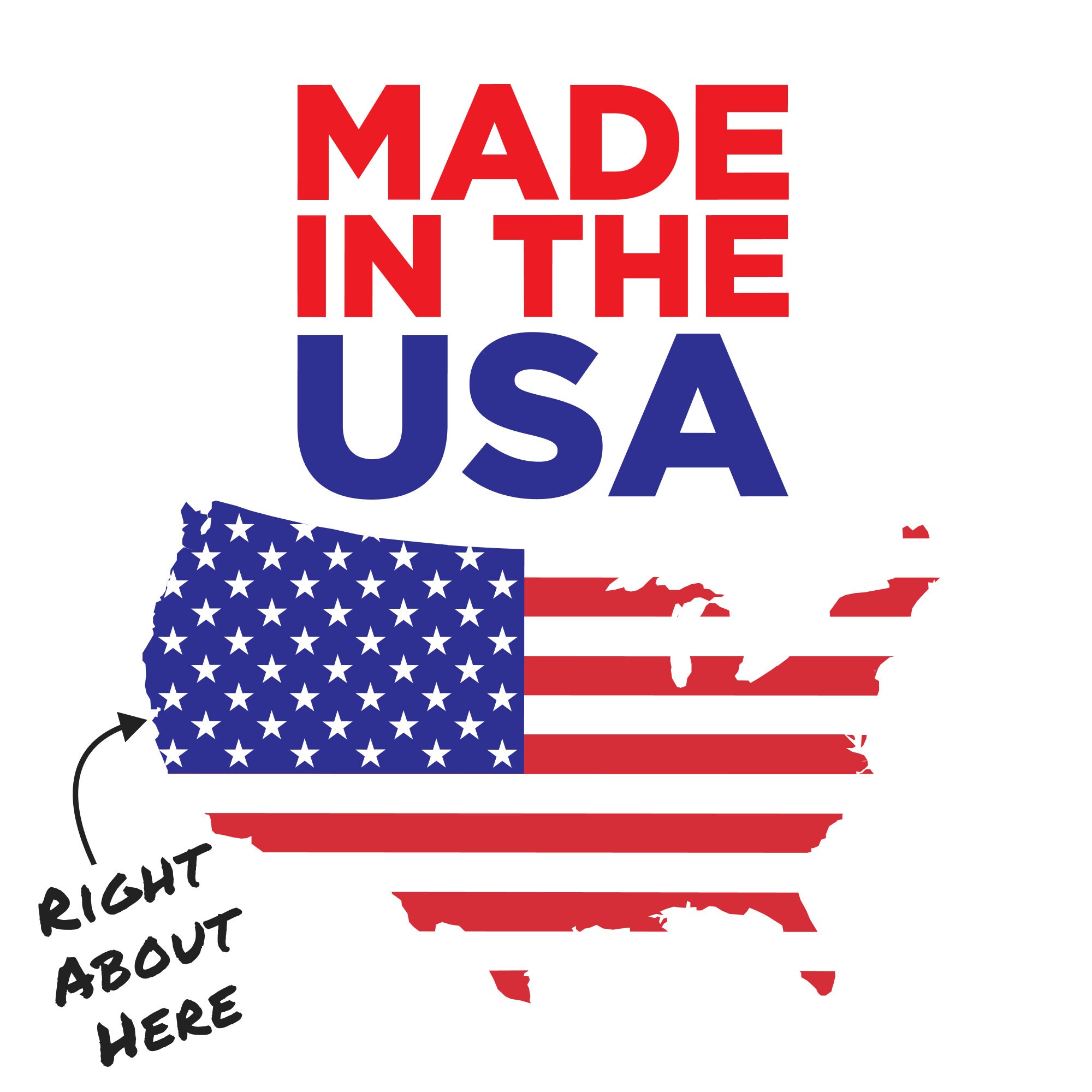 American Flag Decal - USA Lettering Vinyl Sticker for Your Car, Jeep ...