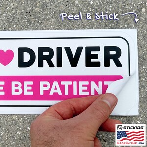 New Driver Stickers (non-magnetic) - Paint-safe, Removable New Driver ...