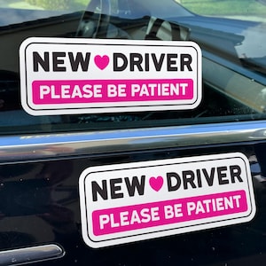 New Driver Stickers (non-magnetic) - Paint-safe, Removable New Driver ...
