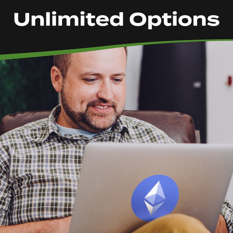 Ethereum Sticker Ethereum Logo Vinyl Bumper Sticker for Your Car ...