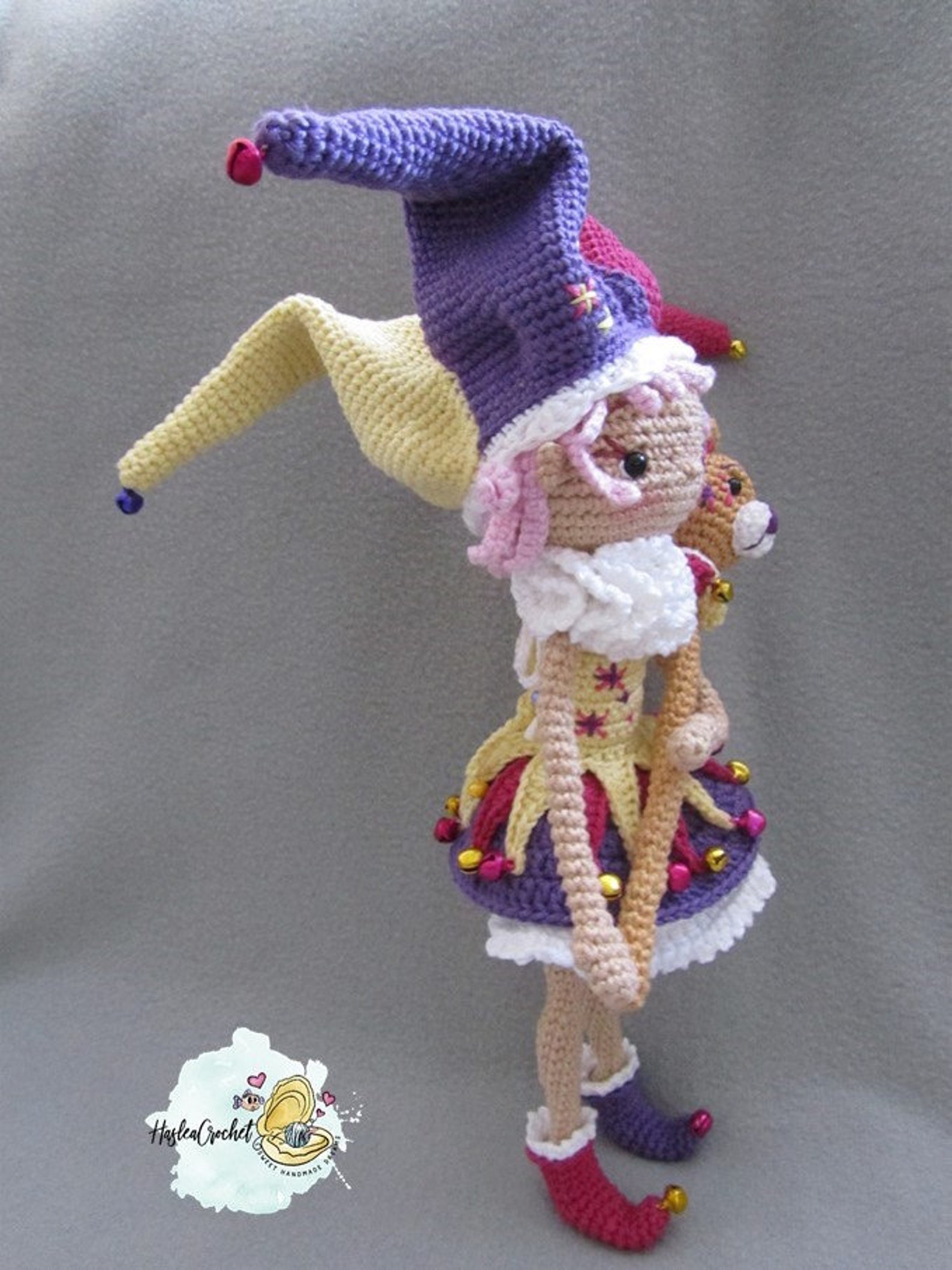 Modèle de poupée au crochet Lelia le bouffon : PDF amigurumi (français ...