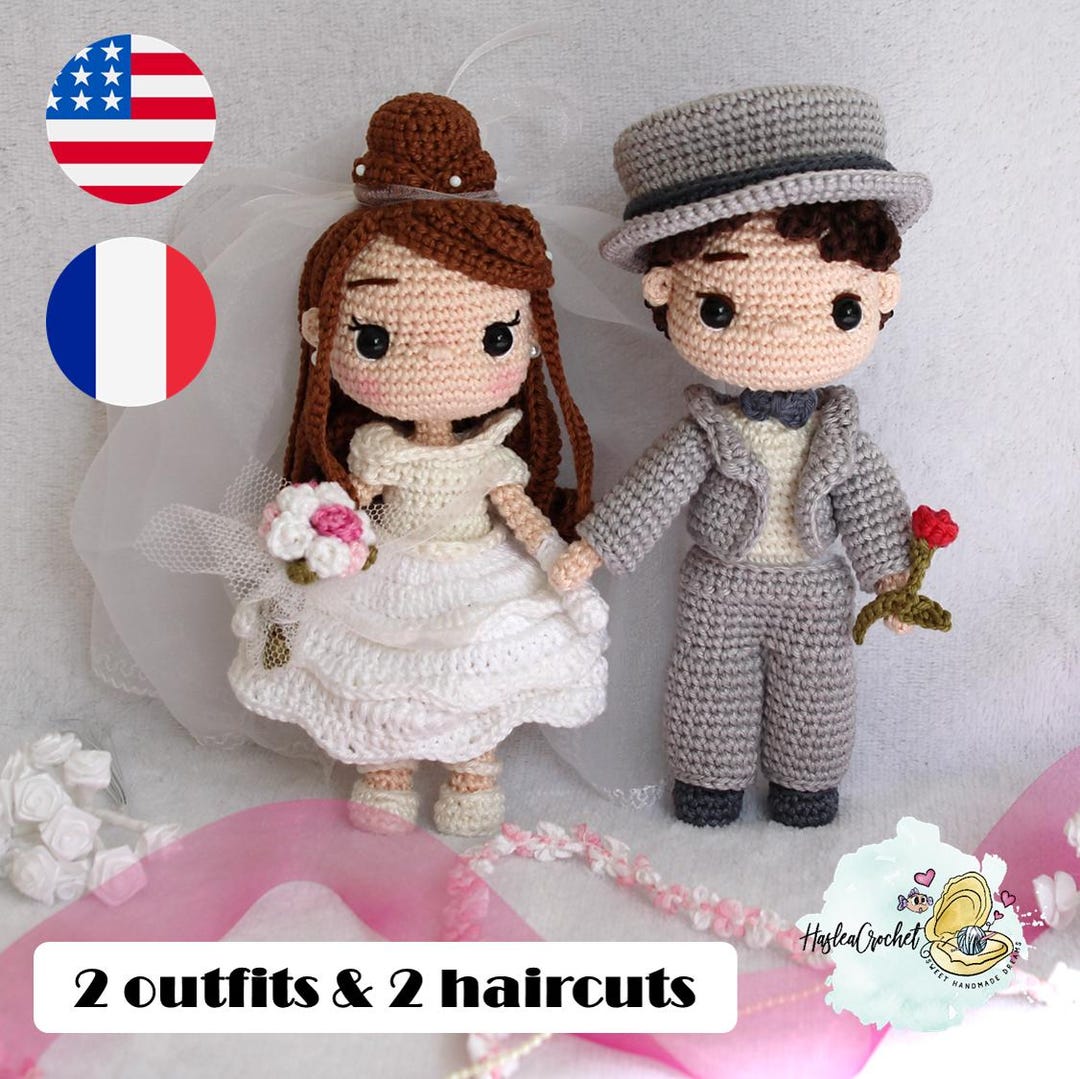 Amigurumi Bride and Groom Crochet Doll Pattern (PDF Pattern) - Etsy