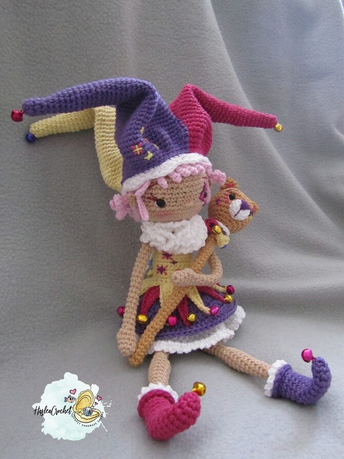 Modèle de poupée au crochet Lelia le bouffon : PDF amigurumi (français ...