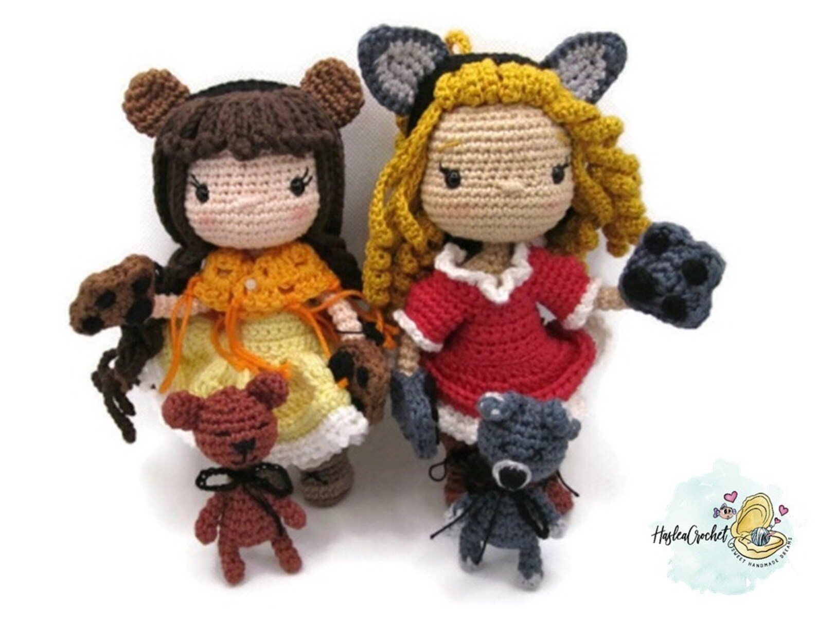 Amigurumi crochet pattern bundle: Kawai Fairy tale dolls in | Etsy