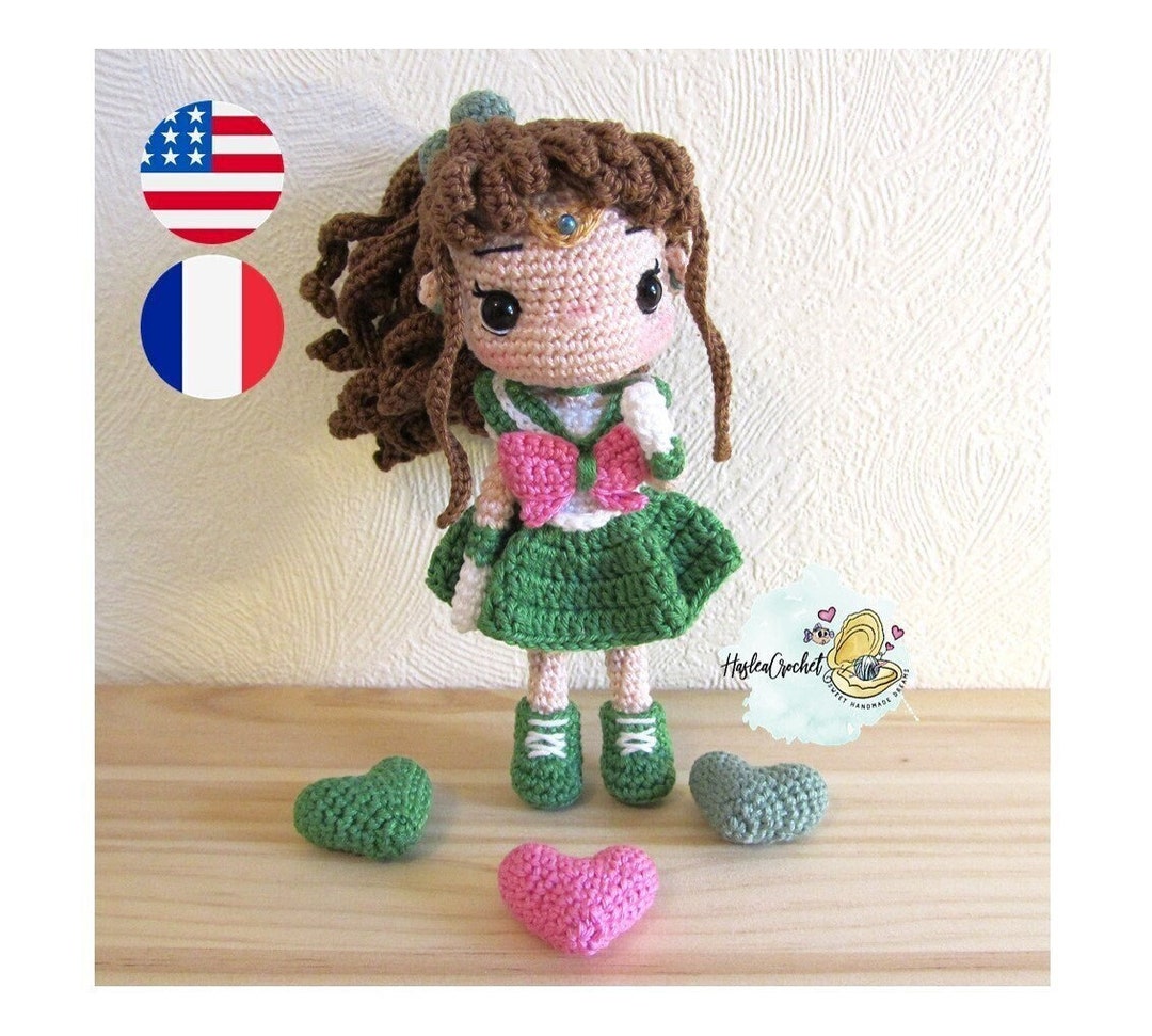 Amigurumi Doll Crochet Pattern : Sailor Jupiter in English and in ...