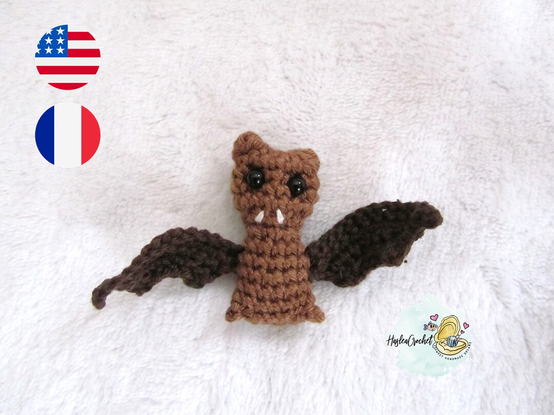 Amigurumi Little Bat Crochet Pattern in English and French - Etsy