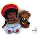 Amigurumi Crochet Pattern : Rastafairy Doll in English and - Etsy