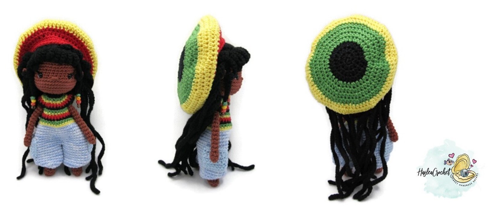 Amigurumi Crochet Pattern : Rastafairy Doll in English and - Etsy