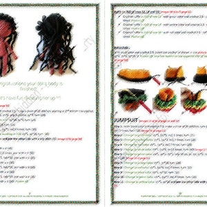 Amigurumi Crochet Pattern : Rastafairy Doll in English and French ...