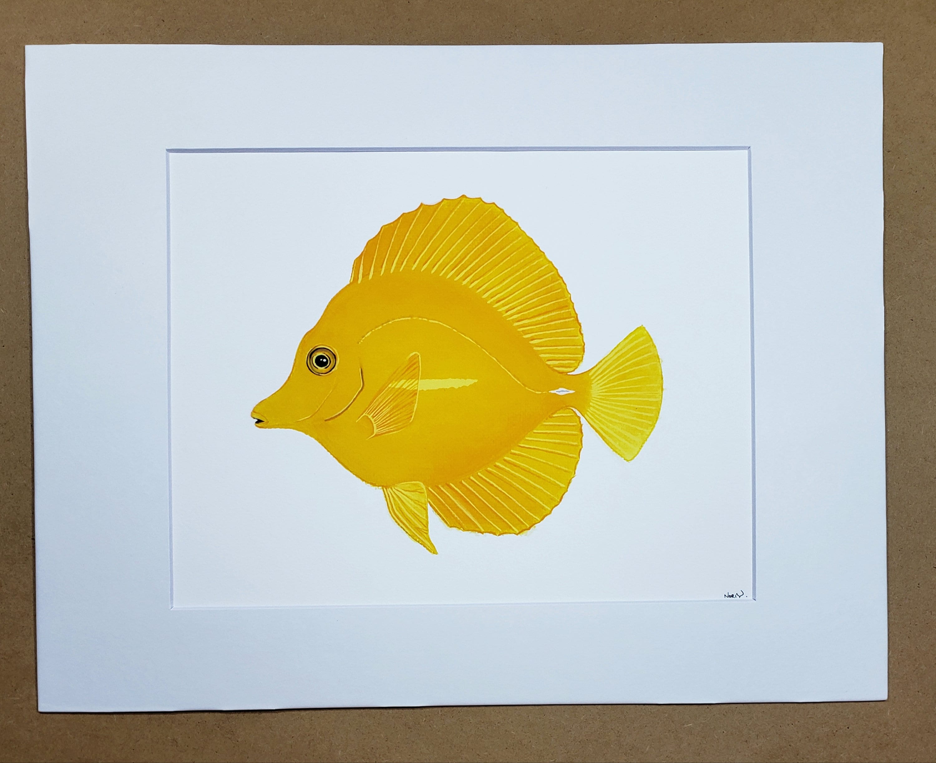 Yellow Tang Drawing