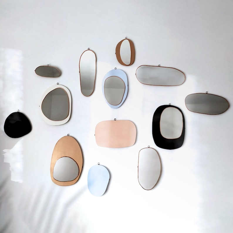 Zozo Handmade Mirrors Set, Irregular Mirrors, Asymmetrical Mirrors ...