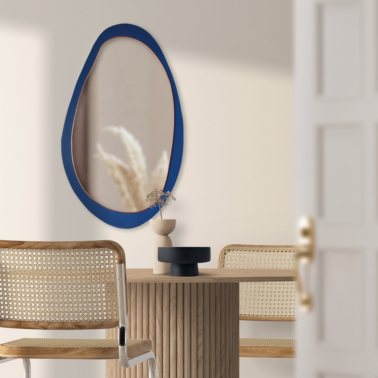 Mumu Handmade Mirror, Irregular Mirror, Asymmetrical Mirror, Organic ...