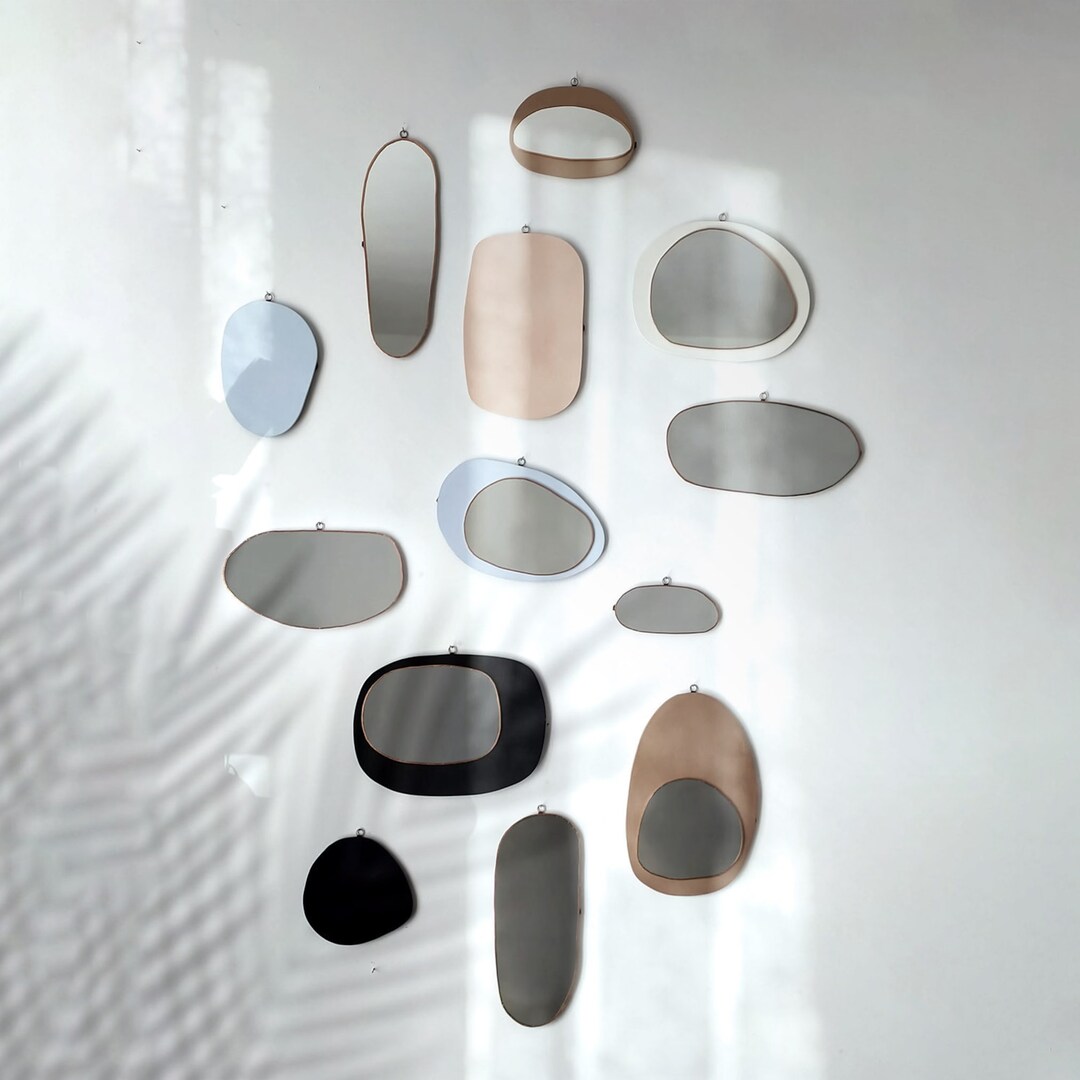Zozo Handmade Mirrors Set, Irregular Mirrors, Asymmetrical Mirrors ...