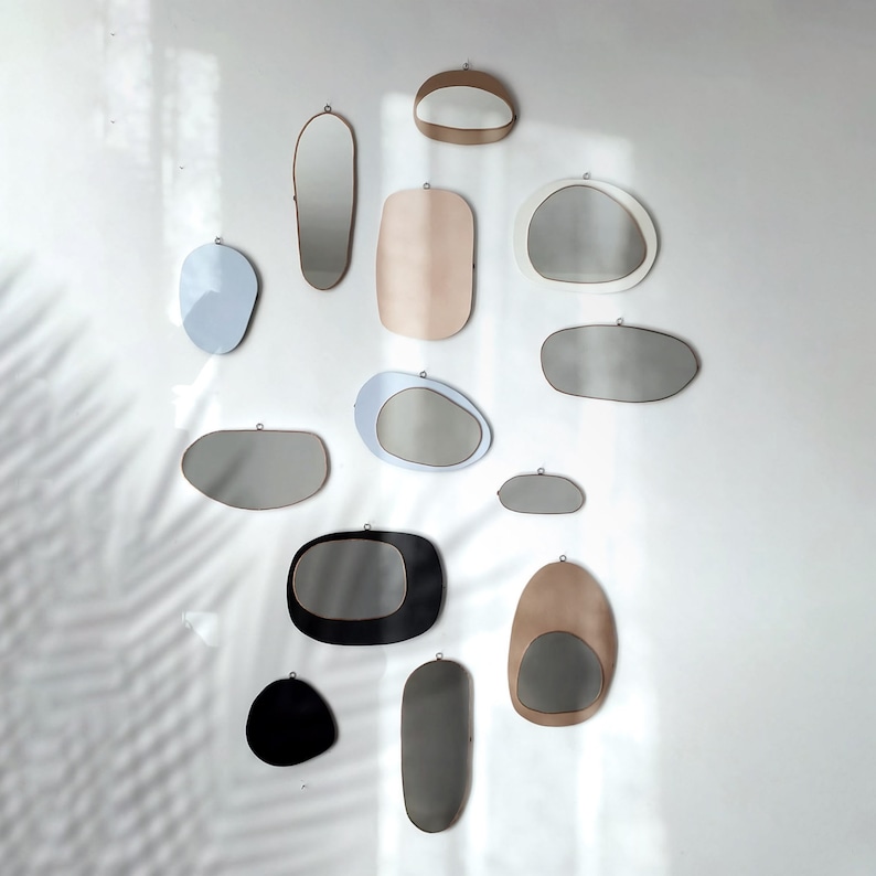 Zozo Handmade Mirrors Set, Irregular Mirrors, Asymmetrical Mirrors ...
