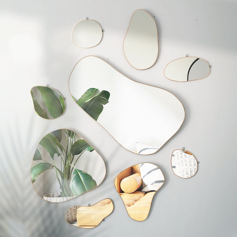 Wiwi 2.0 Handmade Mirrors Set Irregular Mirrors Asymmetrical - Etsy