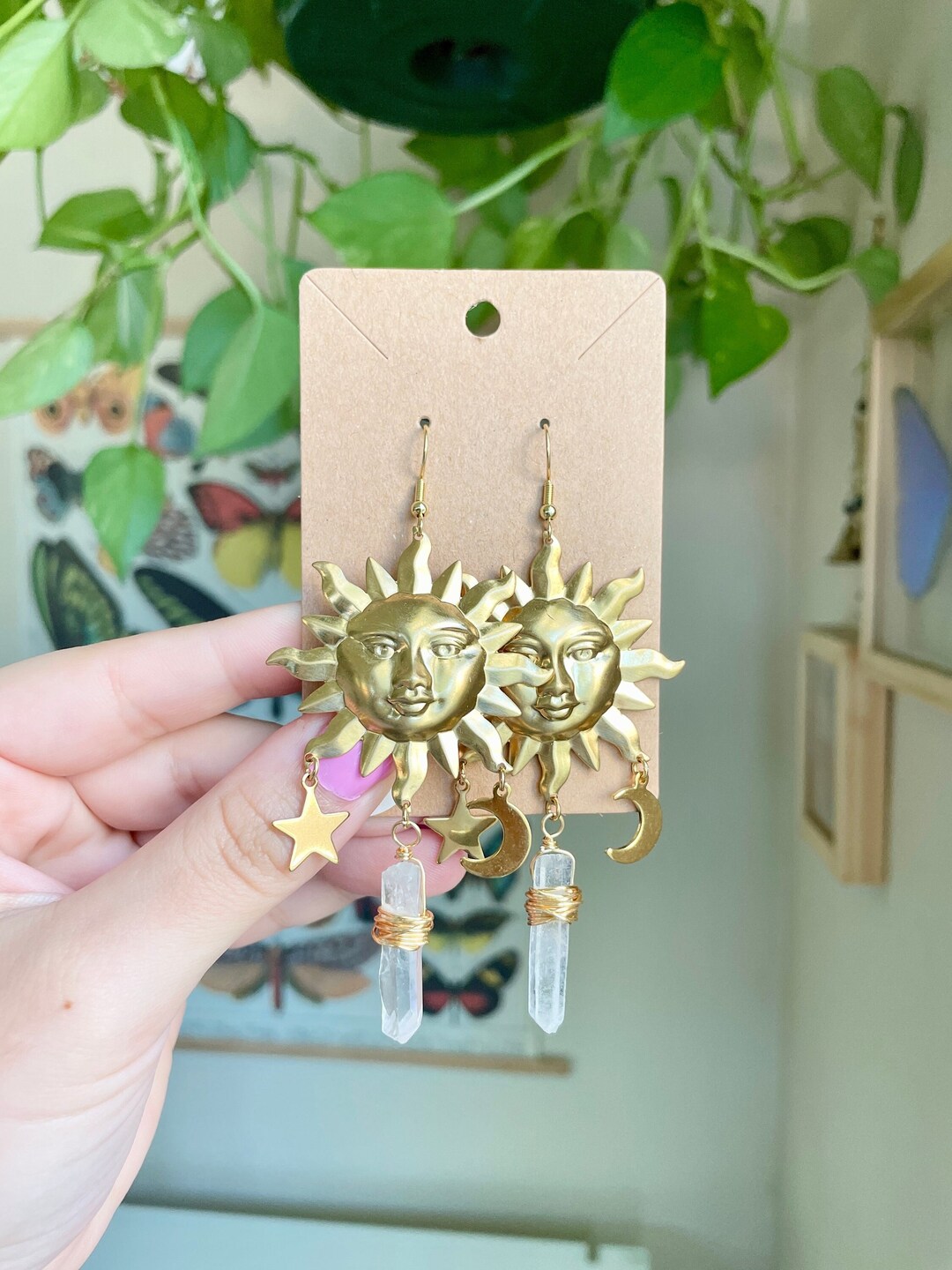 Solstice Celestial Crystal Earring Set Crystal Jewelry Hippie Jewelry ...