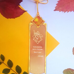 Zhongli Genshin Impact Bookmark - Etsy