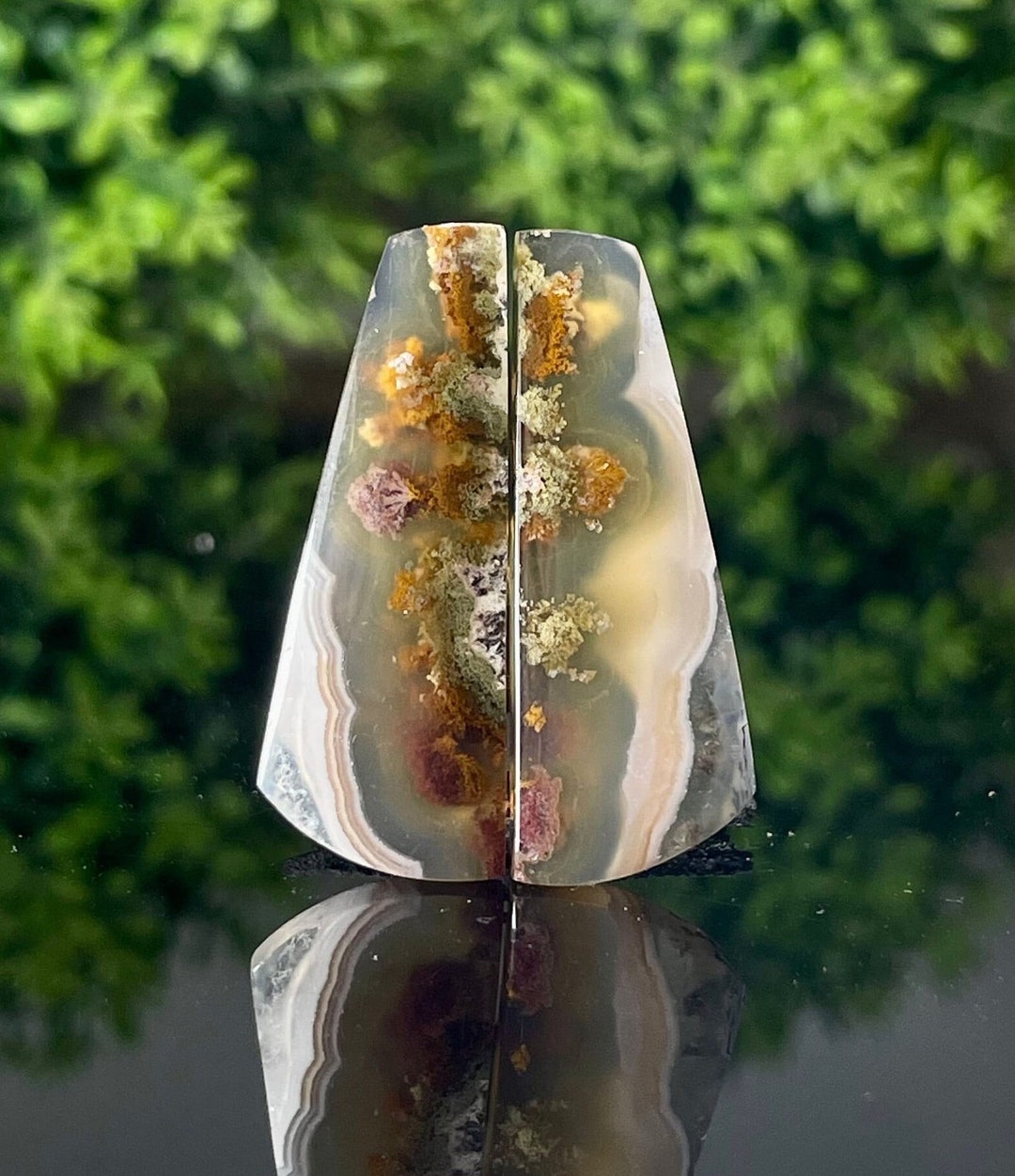 PLUME AGATE ORBS Pairs Cabochon for Jewelry - Etsy