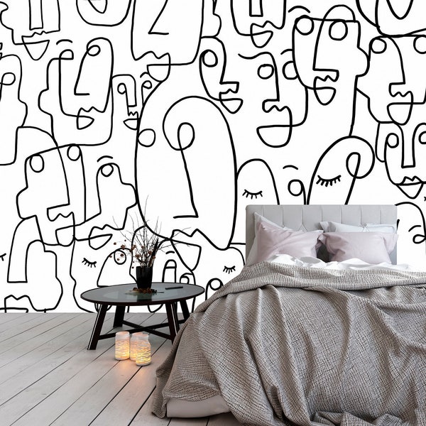 Abstract Line Wallpaper - Etsy