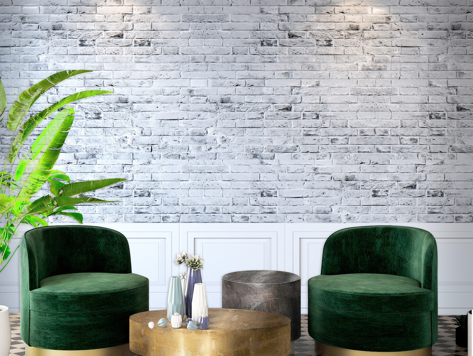 Brick Wallpaper Texture Faux Pattern 3d White Brick Retro - Etsy